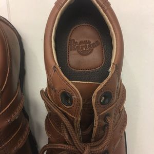 Dr. Martens | Shoes | Docs Dr Martens Brown Lace Up Square Boots Us 6 ...